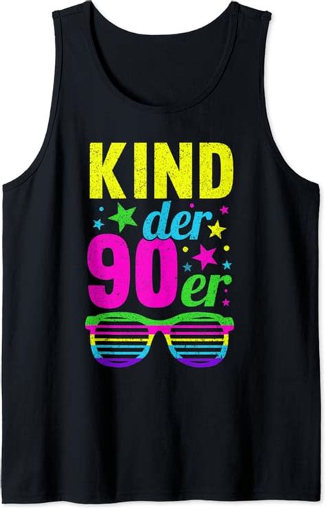 Kind Der 90er Jahre 90s Retro Motto Party 90ies Vintage Look Tank Top