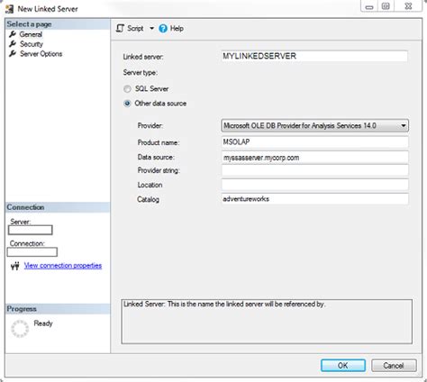 configuring connections microsoft sql server analysis services ssas