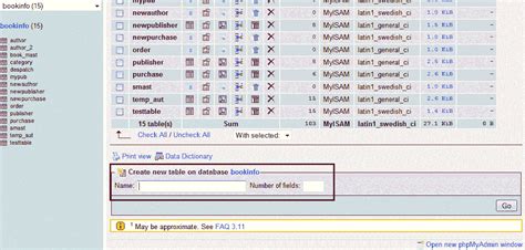 phpmyadmin tutorial w3resource
