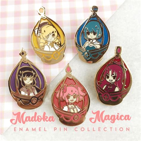 Madoka Magica Hard Enamel Pins Etsy