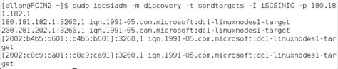 configuración del almacenamiento de fci de iscsi sql server en linux