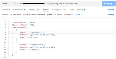 abap rest api service call from postman json to abap data sap