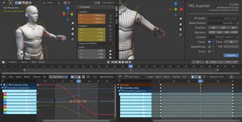 plug in view within blender general interface in the lower area the