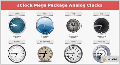 4 most popular premium jquery clock plugins formget