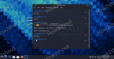 how to install npm and nodejs 14 x on kali linux linux shout