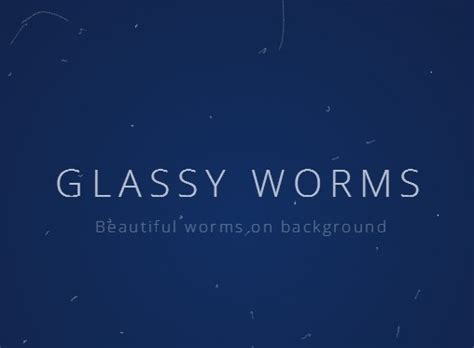 create animated worms background with jquery and html5