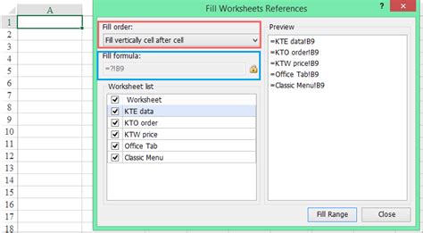 how to increment worksheet reference automatically in excel