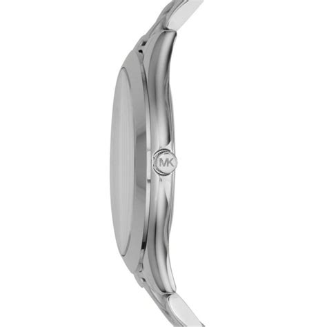 Michael Kors Silver Slim Runway Pink Dial Womens Watch Mk3380