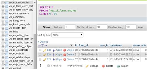php add vote up down to tr in table and insert in mysql