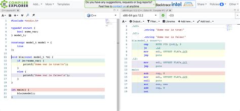 c for a function that takes a const struct does the compiler not