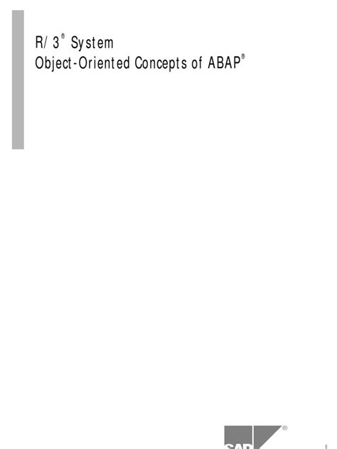 object oriented concepts of abap pdf inheritance object