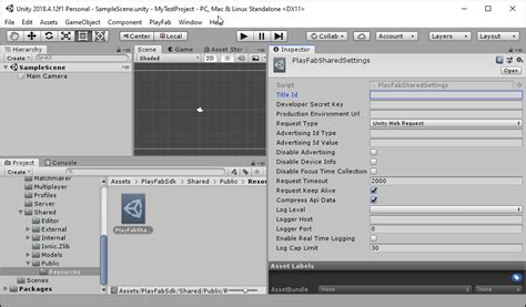 installing the playfab sdk for unity playfab microsoft learn
