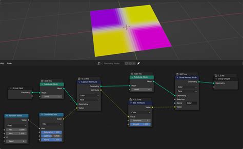 blur attribute node — blender manual