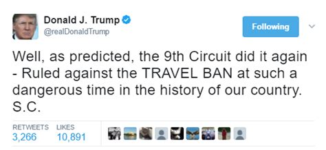 Donald Trump Tweets After Losing Travel Ban Ruling Again In Appeals