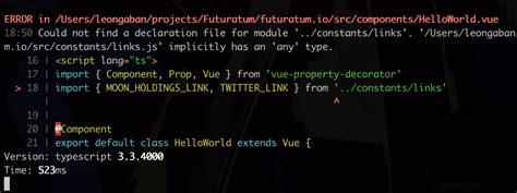 javascript could not find a declaration file for module