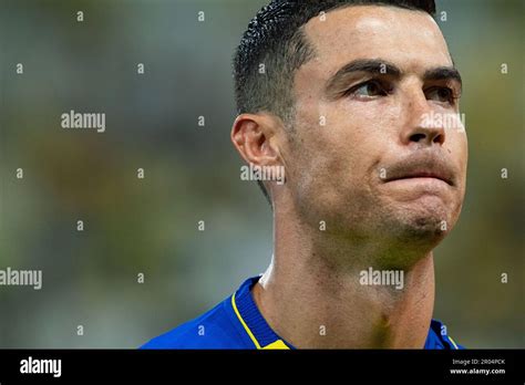 Cristiano Ronaldo Of Al Nassr Fc Gestures Against Al Raed Fc During