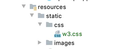 where to put static files such as css in a spring boot project stack