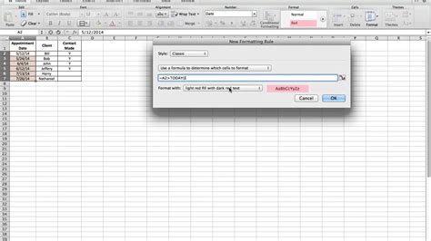 conditional formatting tutorial using excel 2011 for mac