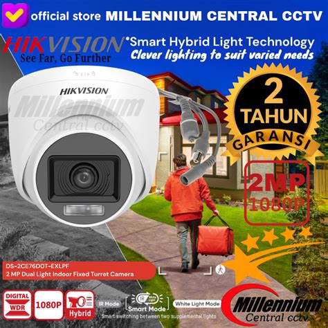 Jual Camera Cctv Indoor Hikvision 2mp Ds 2ce76d0t Exlpf Smart Dual