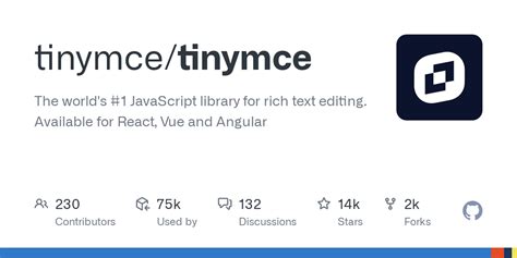 github tinymce tinymce the world s 1 javascript library for rich