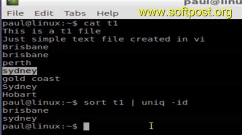 how to view duplicate lines in a file in unix youtube