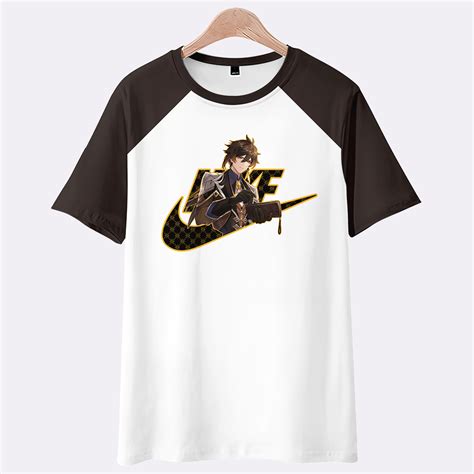 Zhongli Summer Fashion Short Sleeve T Shirt Genshin Star