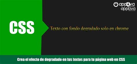 ¿cómo crear el efecto de degradado en un texto con css css