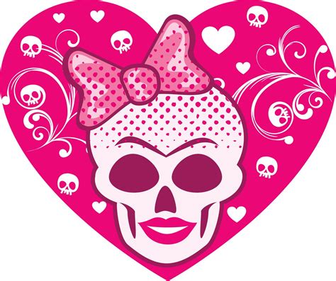 Valentine Skull With Heart Grunge Vintage Design T Shirts 18916012