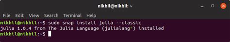 how to install julia programming language on linux geeksforgeeks