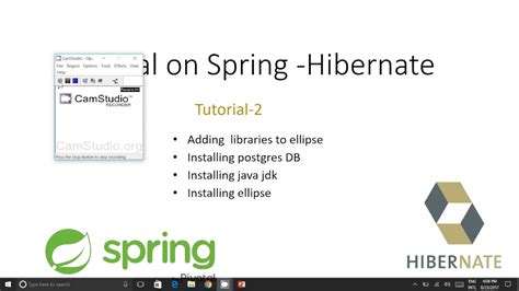 spring and hibernate tutorial 2 downloading postgresql
