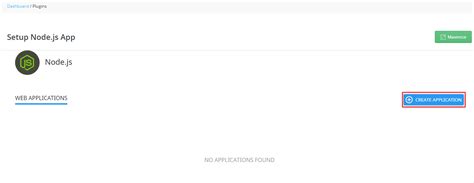 how to setup and manage node js from directadmin panel