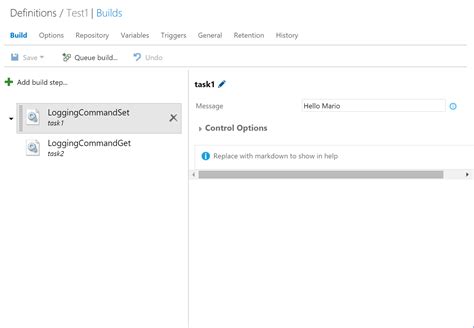 passing values between tfs 2015 build steps mummy s blog