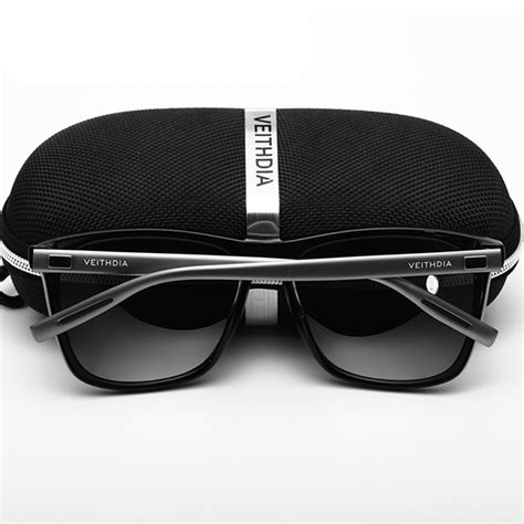 Men Vintage Uv400 Polarized Sunglasses Square Frame Outdoor Driving