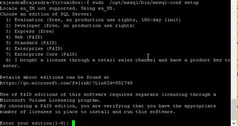 sql server 2019 installation on ubuntu without a docker