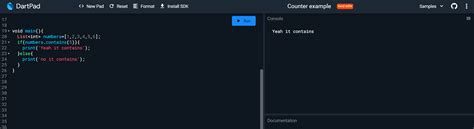 list contains method in dart flutter phpout