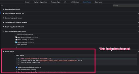 flutter build ios failing ld framework not found app · issue 32454