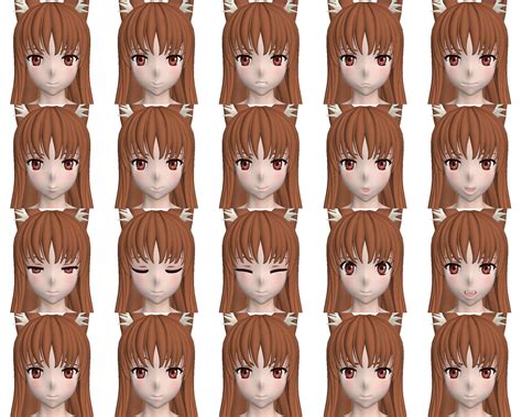 T Pose Rigged Model Of Horo Anime Girl 3d Model Rigged Cgtrader
