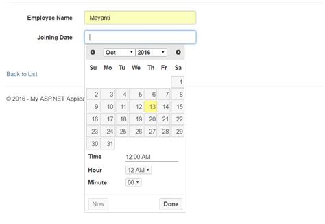 simplest way to use jquery date picker and date time
