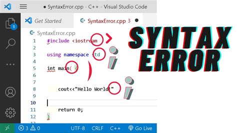 what is syntax error types of error syntax error c beginners