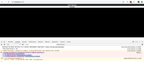 javascript textgeometry of three js with react not