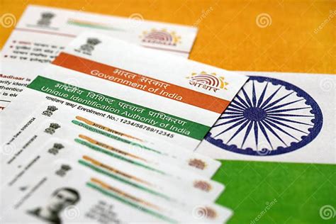 Indian Aadhaar Card From Unique Identification Authority Of India On