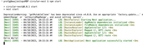 circular dependency in node js and nest js dev community