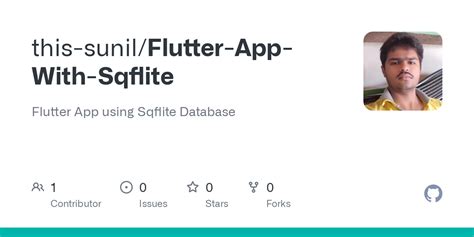 github this sunil flutter app with sqflite flutter app using sqflite