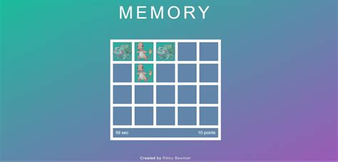 how to create a memory game using html css and javascript