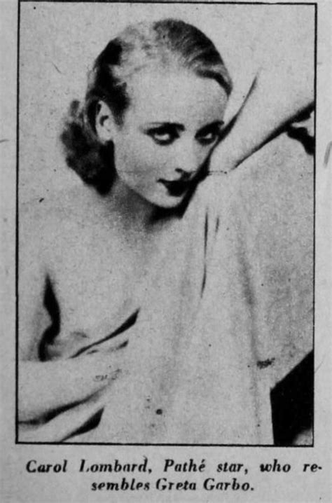 How Is Lombard Like Garbo Carole And Co — Livejournal
