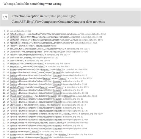 php class app viewcomposers companycomposer does