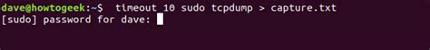 how to use the timeout command on linux