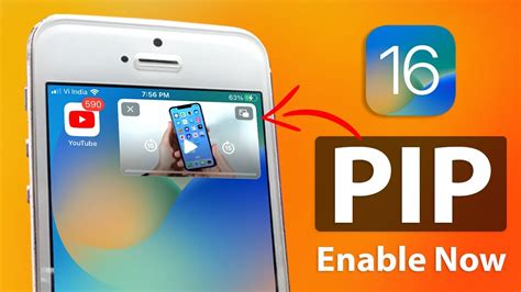 How To Enable Picture In Picture For Youtube On Iphone On Ios 16🔥🔥