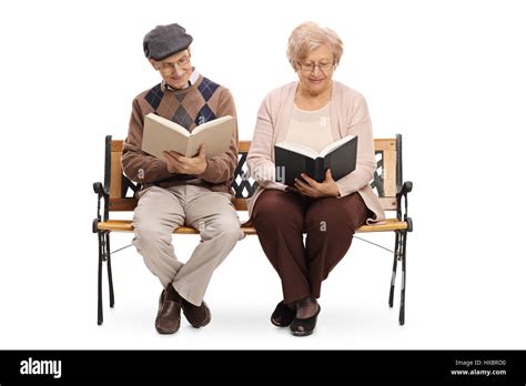 Old Couple Bench Cut Out Stock Images And Pictures Alamy