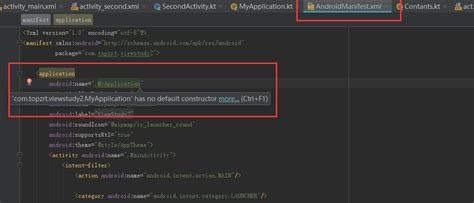 how to use kotlin to define a android application class stack overflow